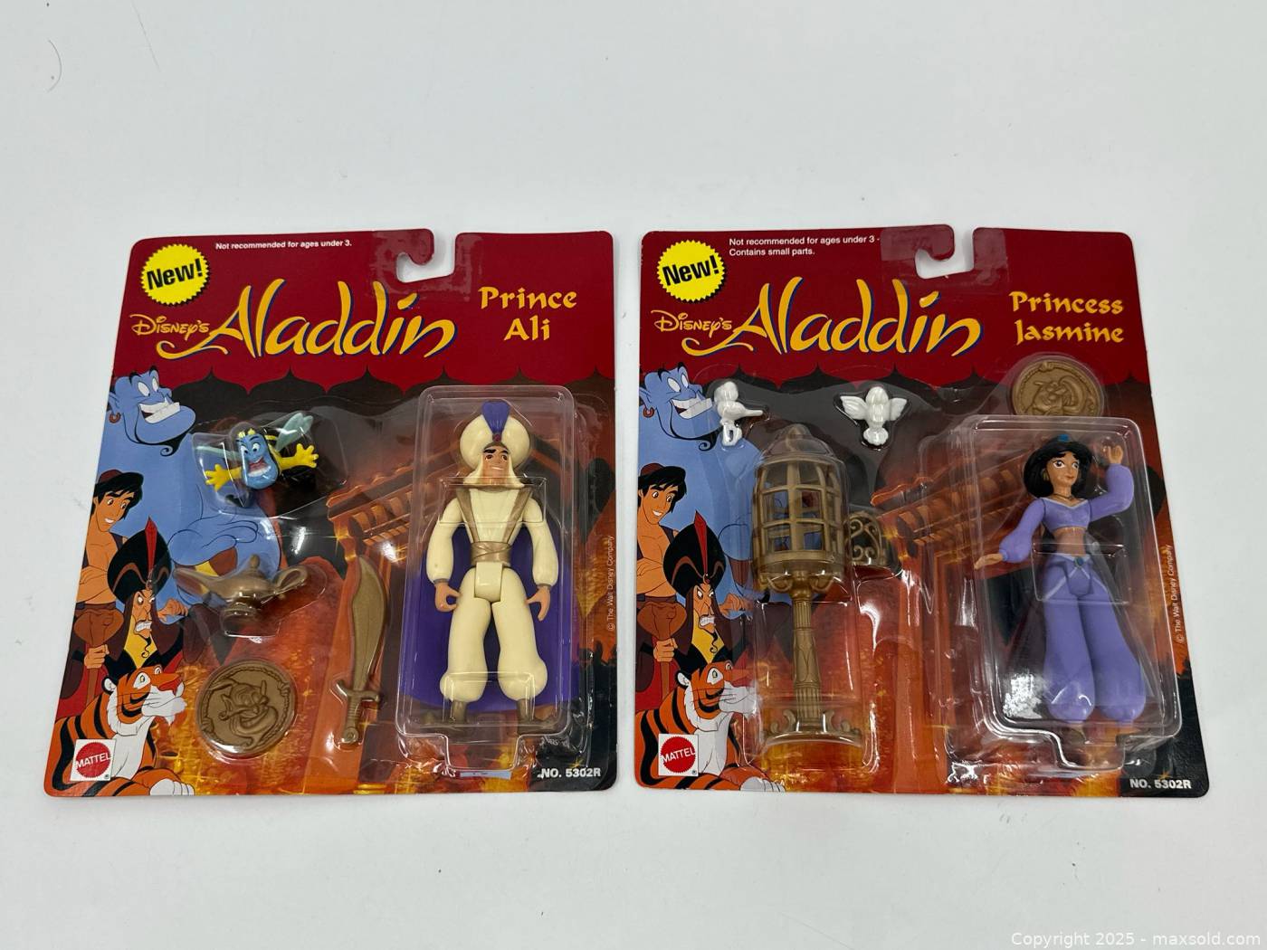 Group of Mattel Disney Aladdin Action Figures - Prince Ali and Princess ...