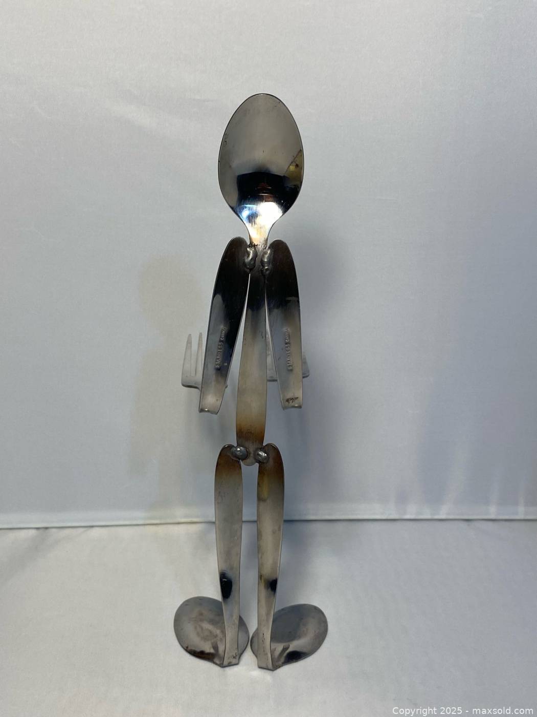 Metal Silverware Man Sculpture | Maxsold