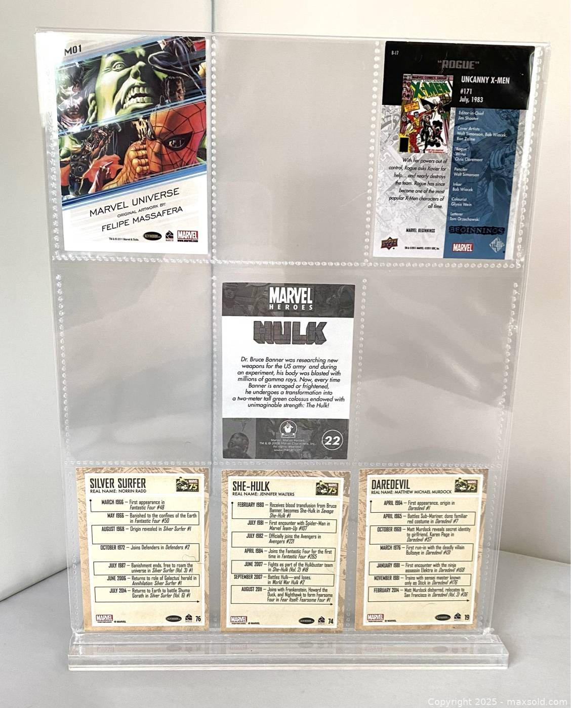 Marvel Universe And 75th Anniversary Cards | Maxsold