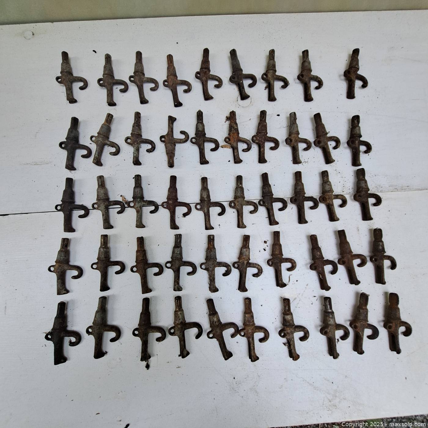 Antique metal maple syrup spiles taps lot of 49 | Maxsold