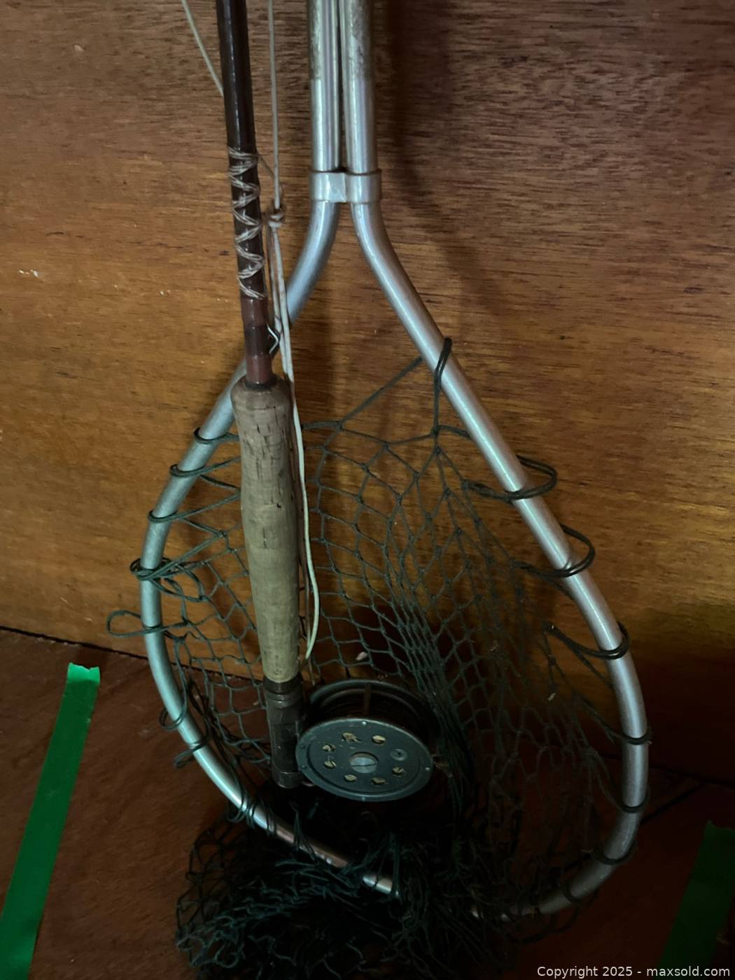 Fly fishing rod, reel and landing net | Maxsold