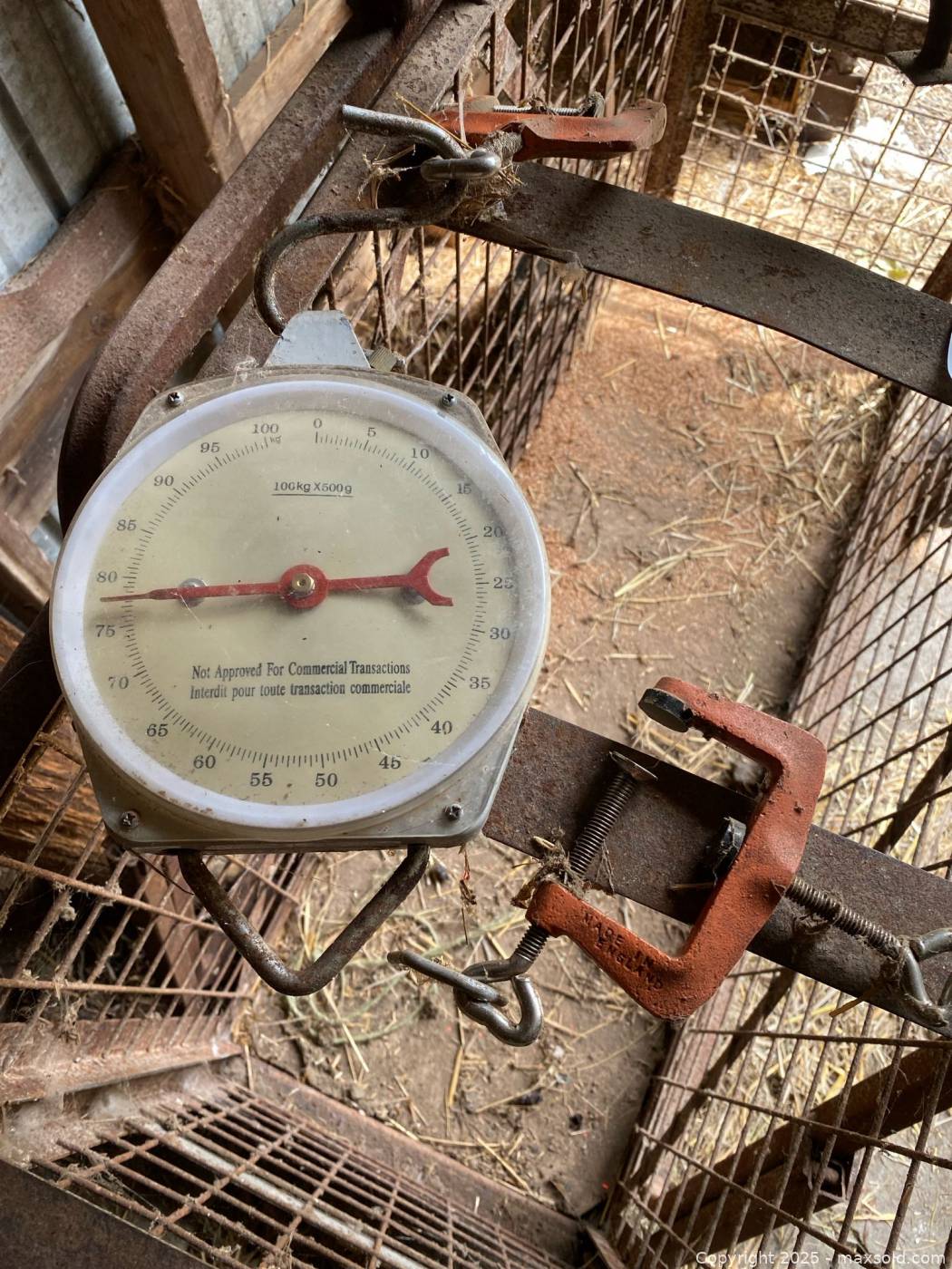 Small livestock weigh scale cage | Maxsold