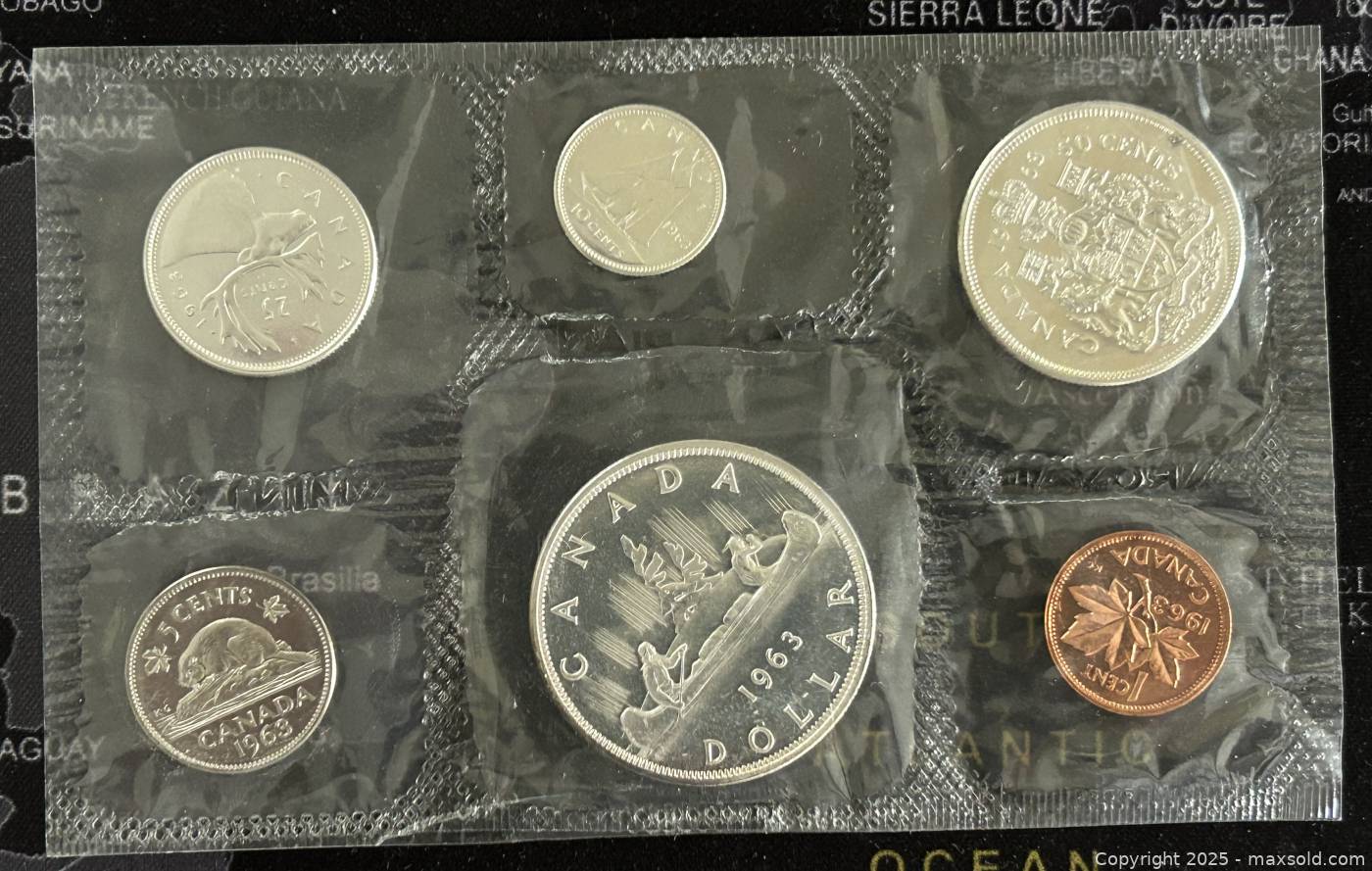 1963 Canadian Silver Proof-Like Coin Set | Maxsold