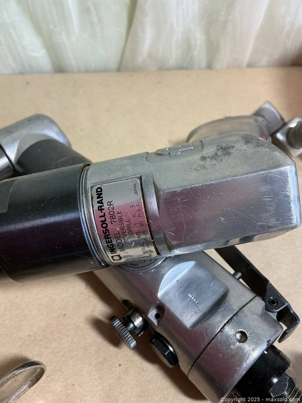 Astro angle drill, Ingersoll-Rand drill, assorted air tools | Maxsold