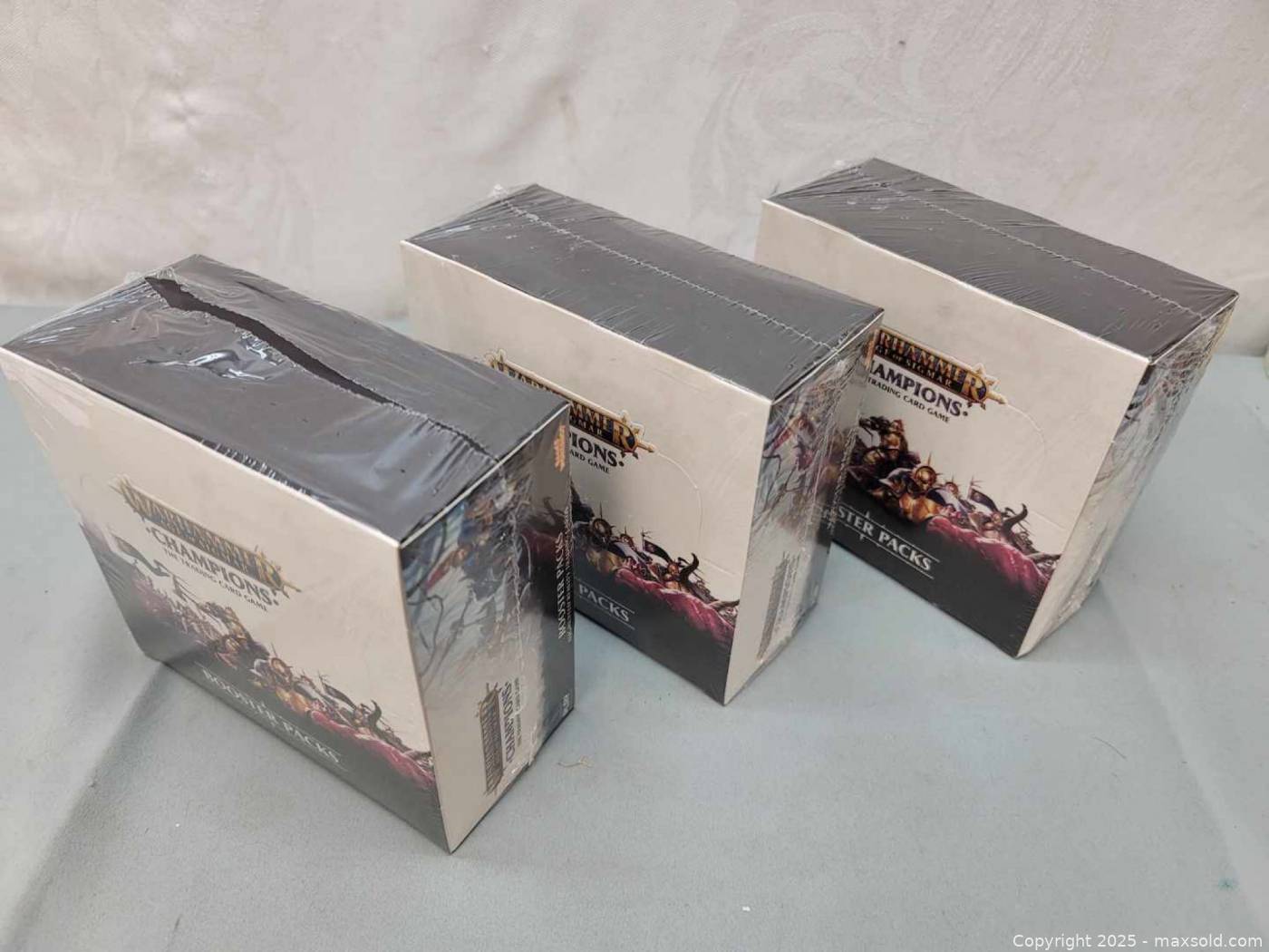 3 Warhammer Age Of Sigmar Champions booster boxes | Maxsold