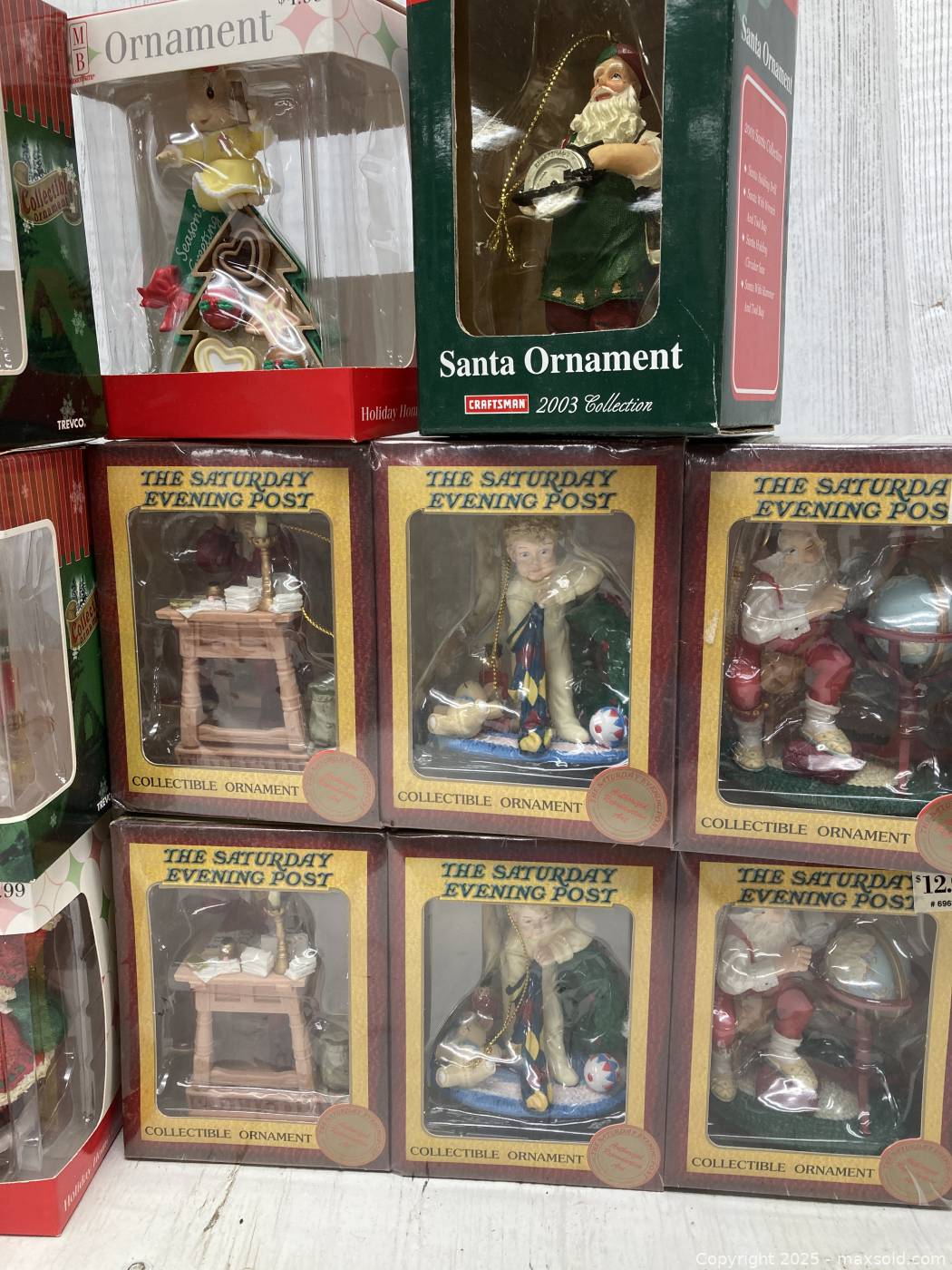 Vintage Boxed Christmas Ornaments Lot - 17 Assorted Brands and Themes ...
