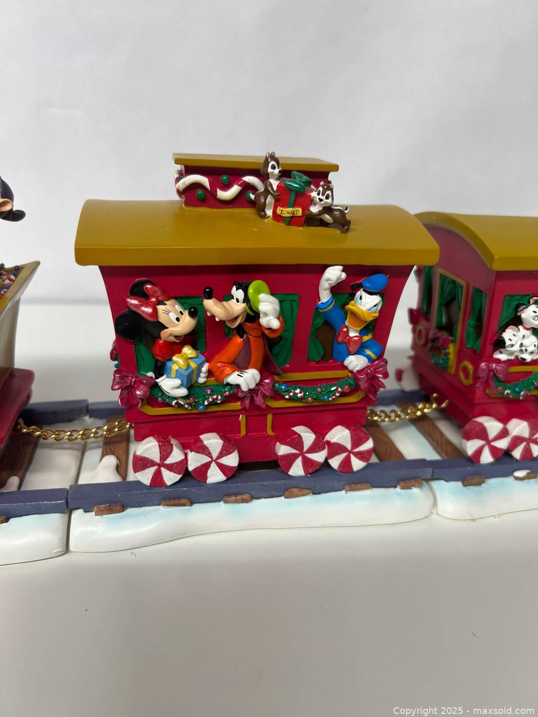 Vintage 2000 Disney Ceramic Christmas Train Set 3-Piece | Maxsold