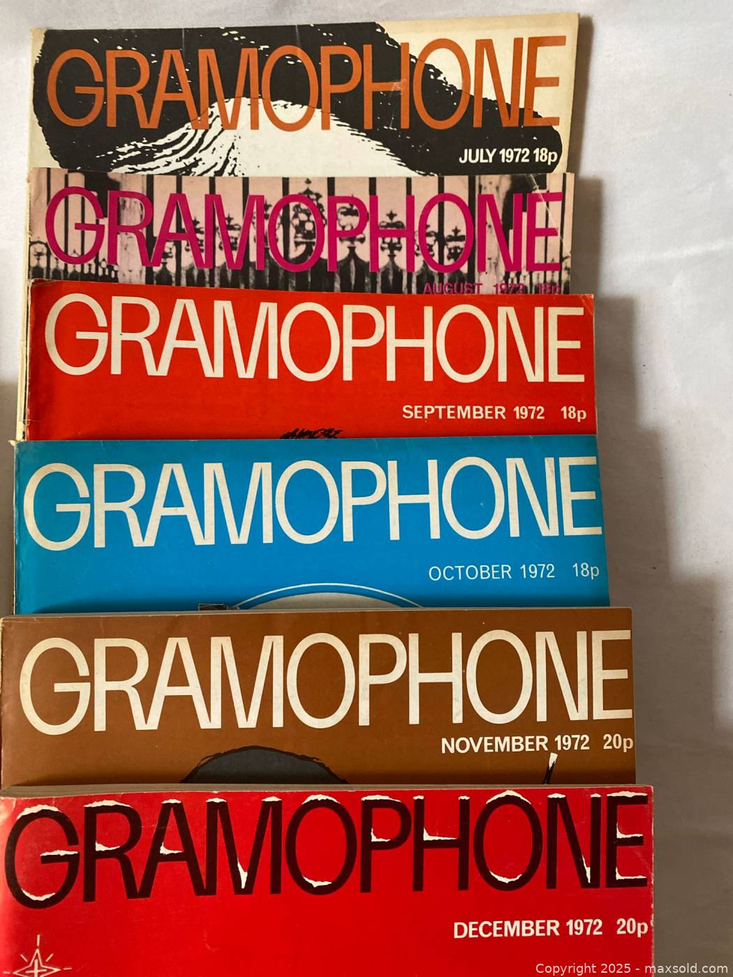 1972 Gramophone magazine 12-issue set | Maxsold
