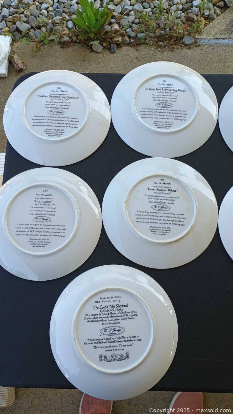 10 collector decorative plates with boxes | Maxsold