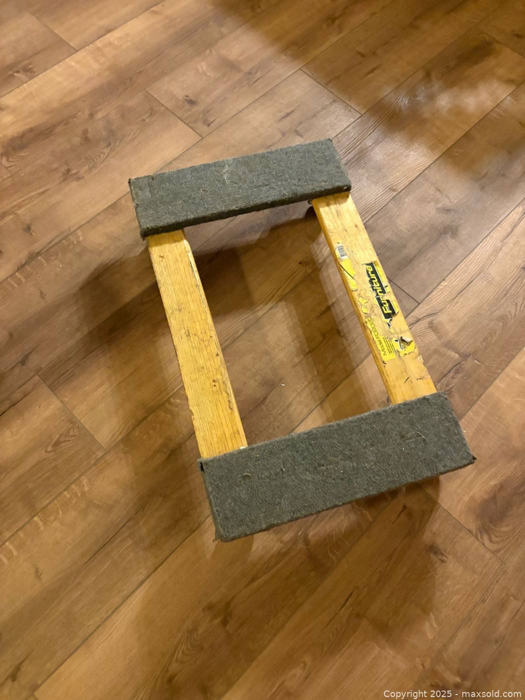 Carpeted Wood Furniture Moving Dolly 30x18 in | Maxsold