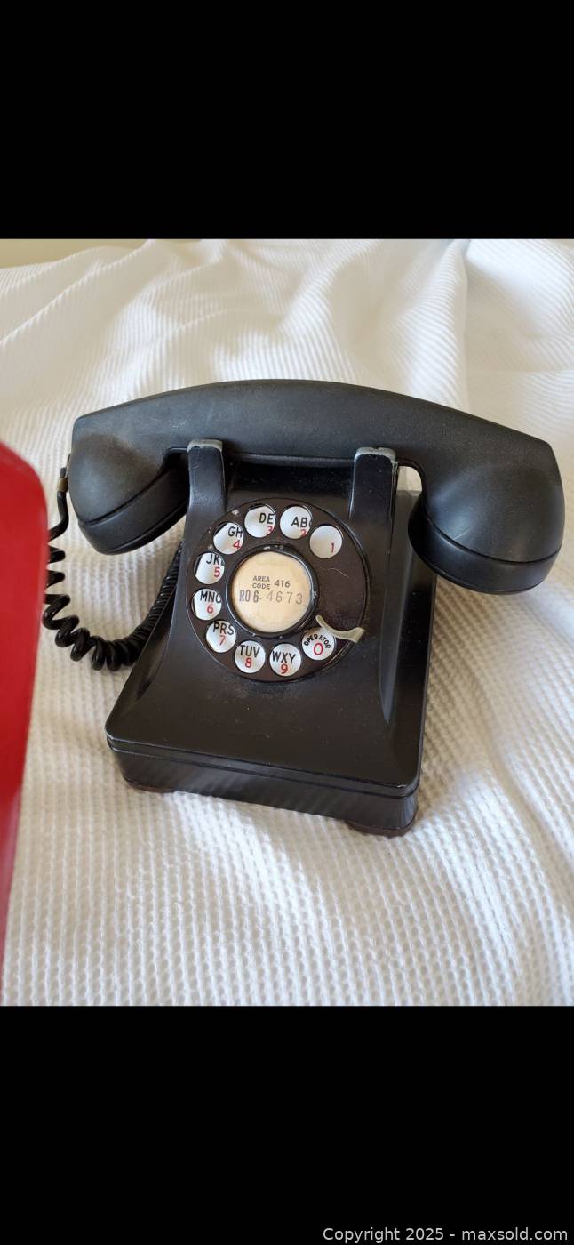 Pair Vintage 302-Style Rotary Desk Telephones | Maxsold