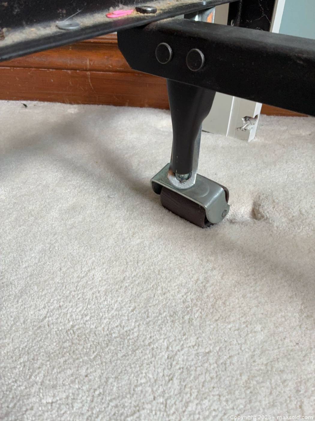 Twin MDF Headboard and Bolt-On Metal Bed Frame | Maxsold