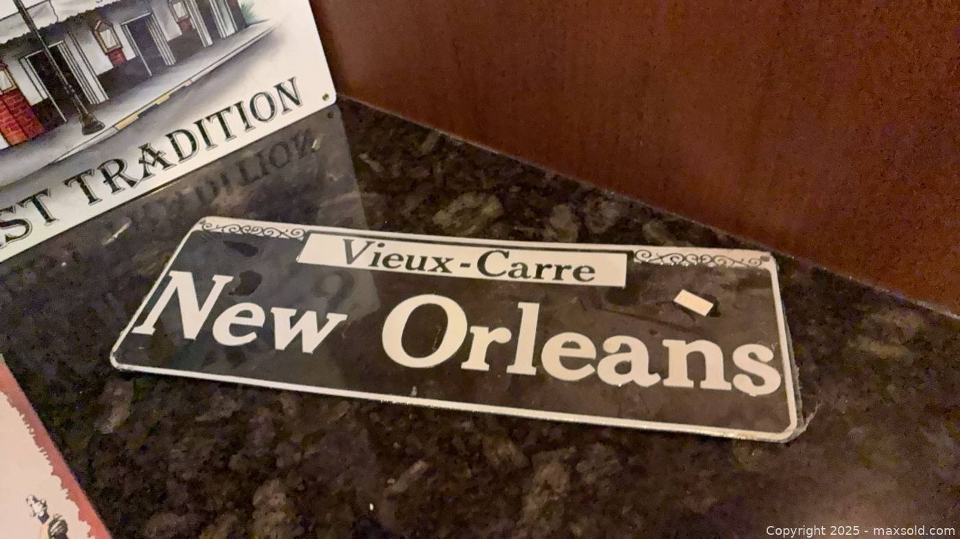 Vintage-Style Metal Wall Signs, 3 Pieces | Maxsold