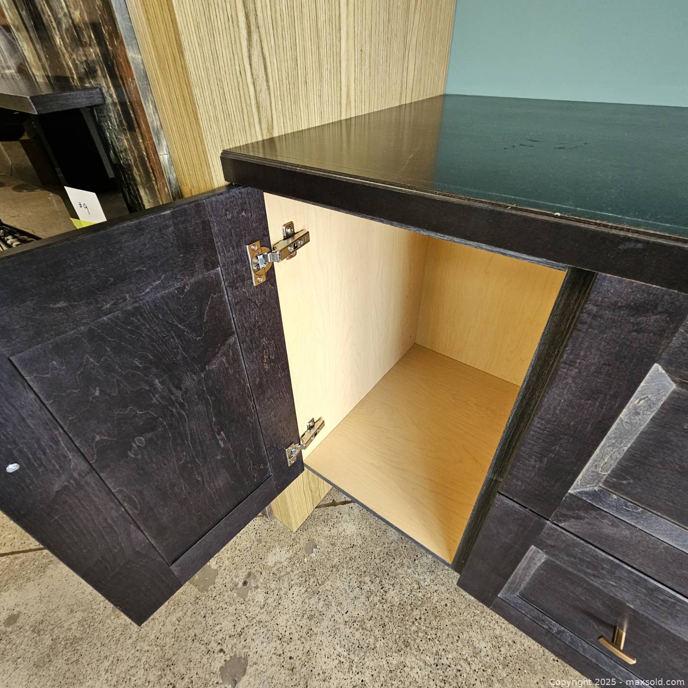 Maple & Walnut Built-In Wall Unit Display | Maxsold