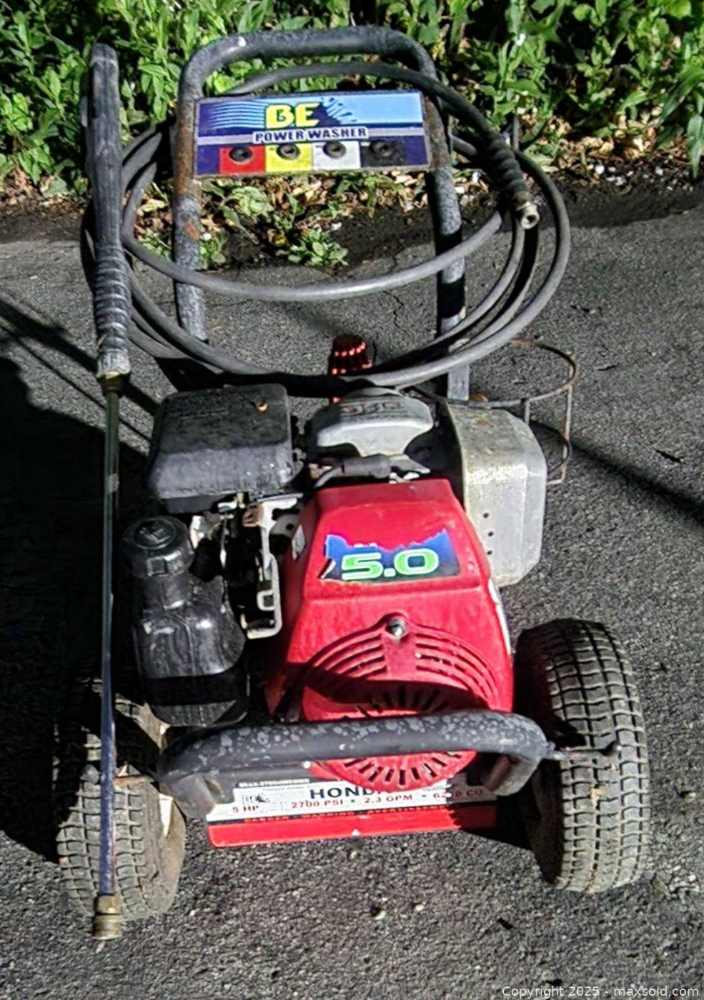 BE Gas-Powered Pressure Washer with Honda 5 HP Engine, 2700 PSI | Maxsold