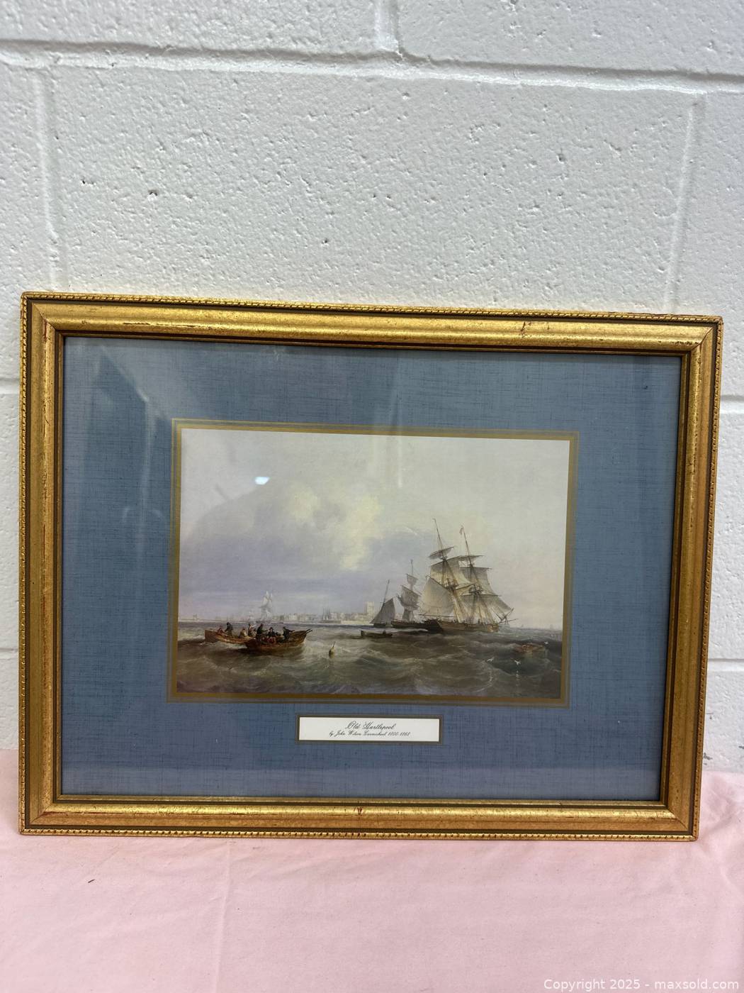 Vintage print “Old Hartlepool” by J.W. Carmichael | Maxsold