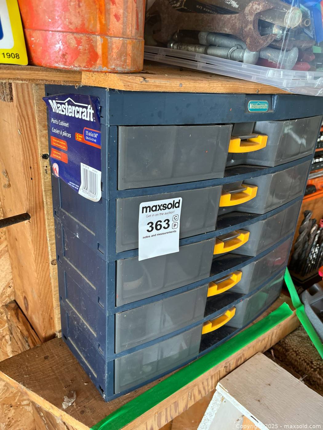 Workshop Hardware and Hand Tools Lot with Mastercraft Cabinet | Maxsold