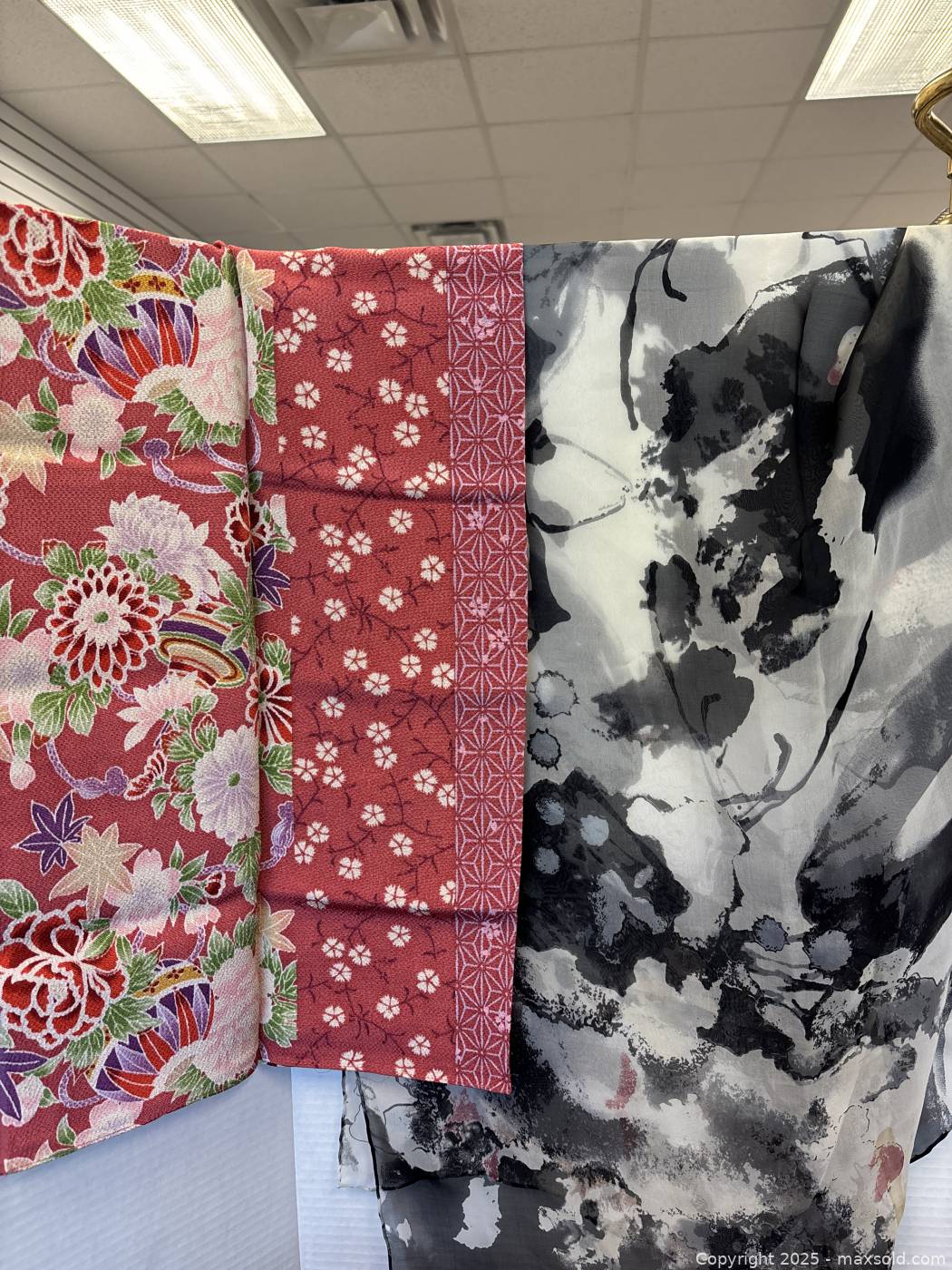 Pack of Approximately 6 Shawls in Various Colors and Patterns | Maxsold