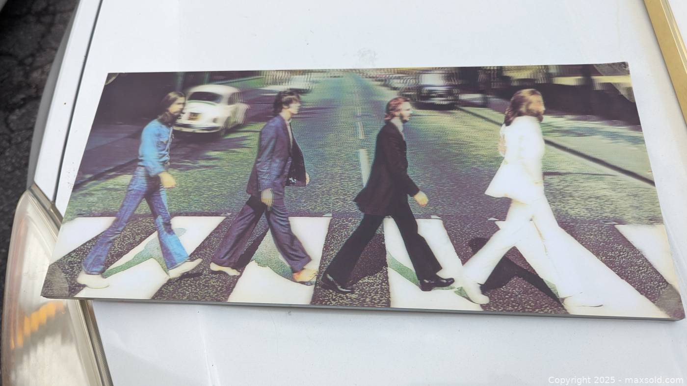 Vintage The Beatles Abbey Road Hologram Motion Scene Wall Hanging 19.5 ...