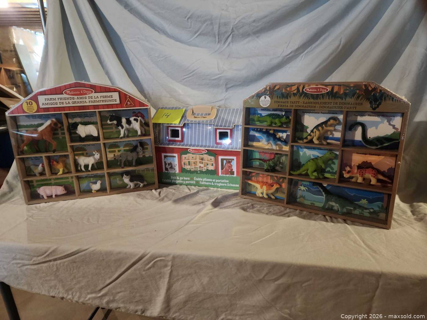 Melissa & Doug Barn, Farm Friends and Dinosaur Sets | Maxsold