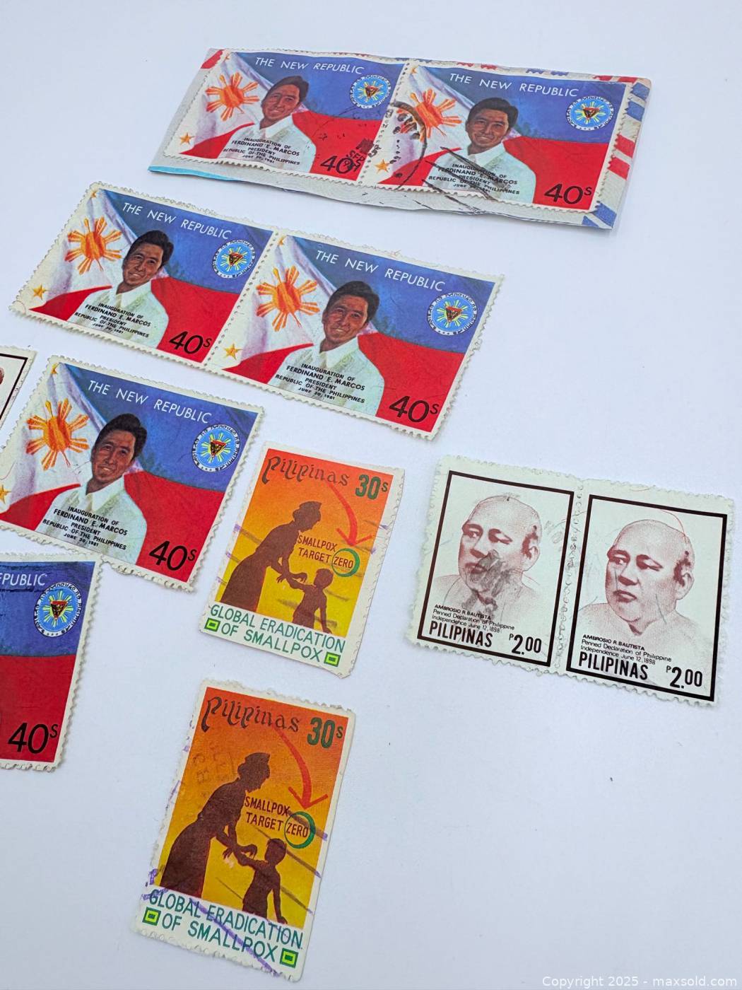 Philippines stamp collection 11 pieces | Maxsold