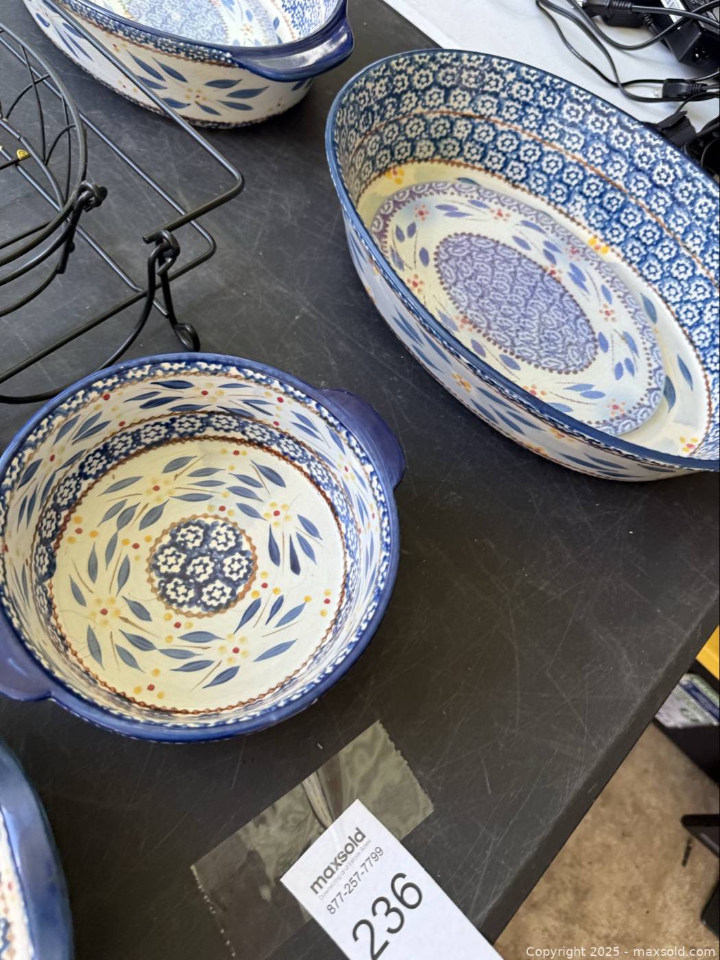 Temptation Pattern Ceramic Serving Dishes Lot | Maxsold