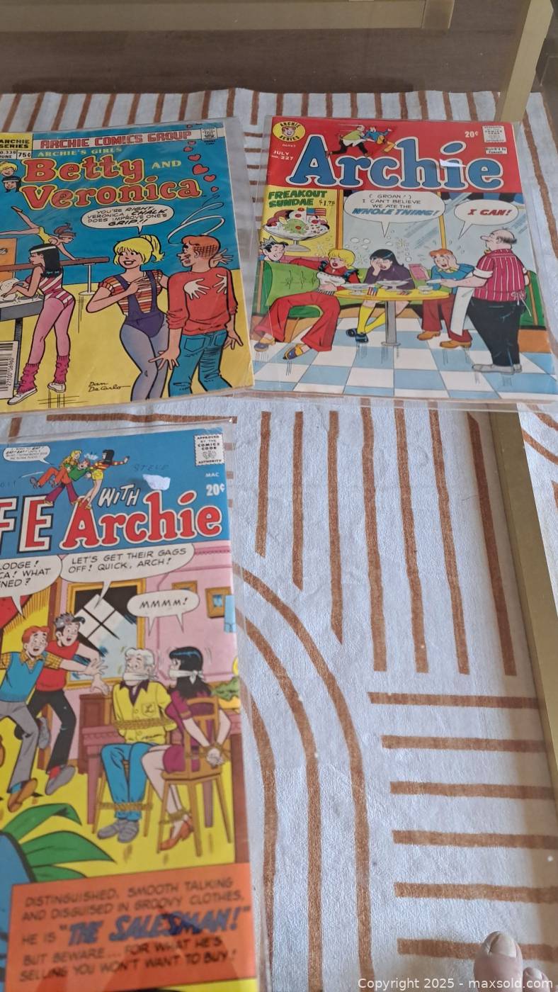 6 vintage 1970s-80s Archie comic books | Maxsold