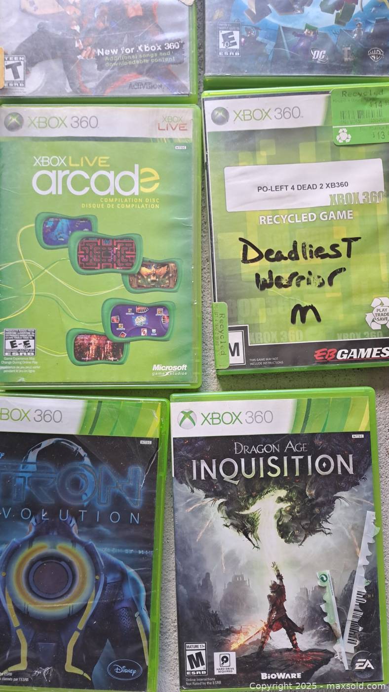 12 Xbox 360 game discs and cases | Maxsold