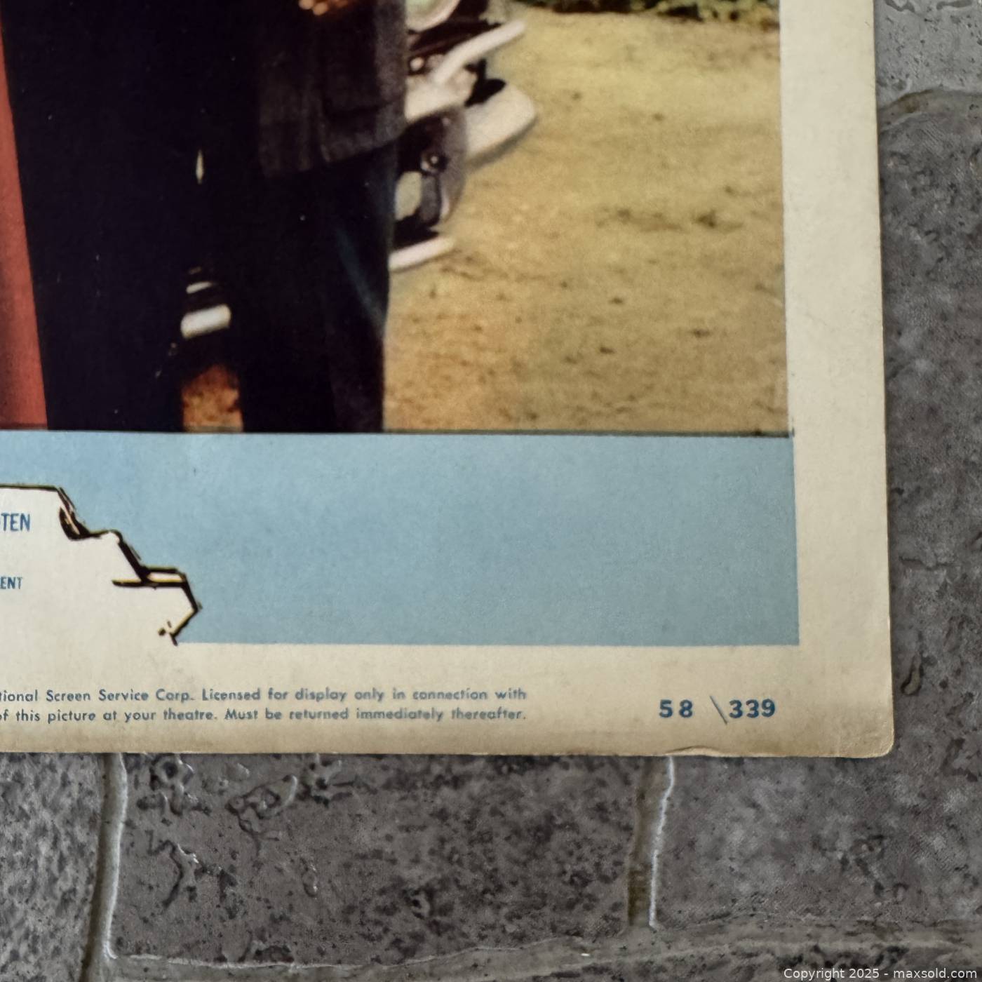 1958 Curse of the Faceless Man lobby card | Maxsold