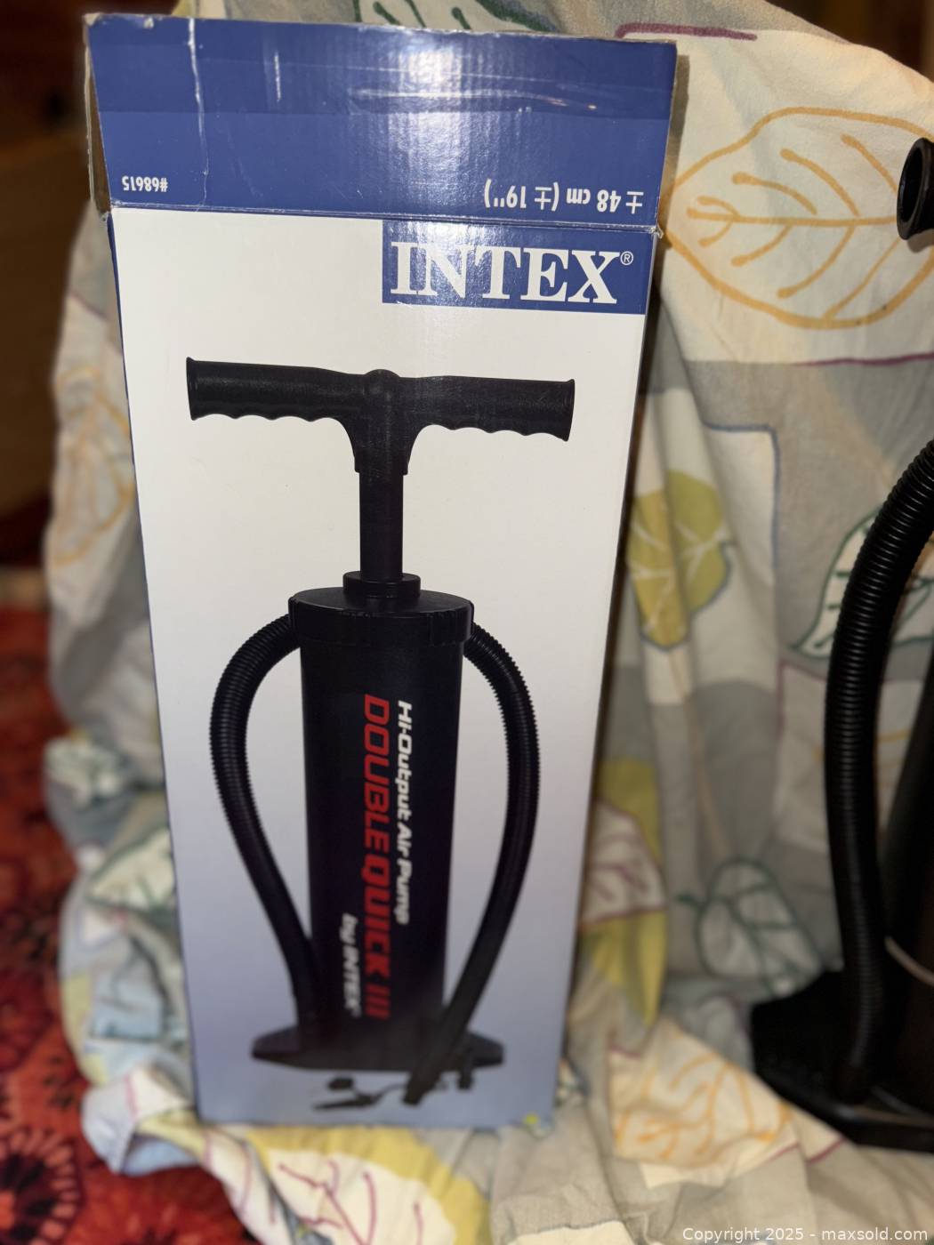 Intex Double Quick III S high-output hand pump with box, hose and 3 ...