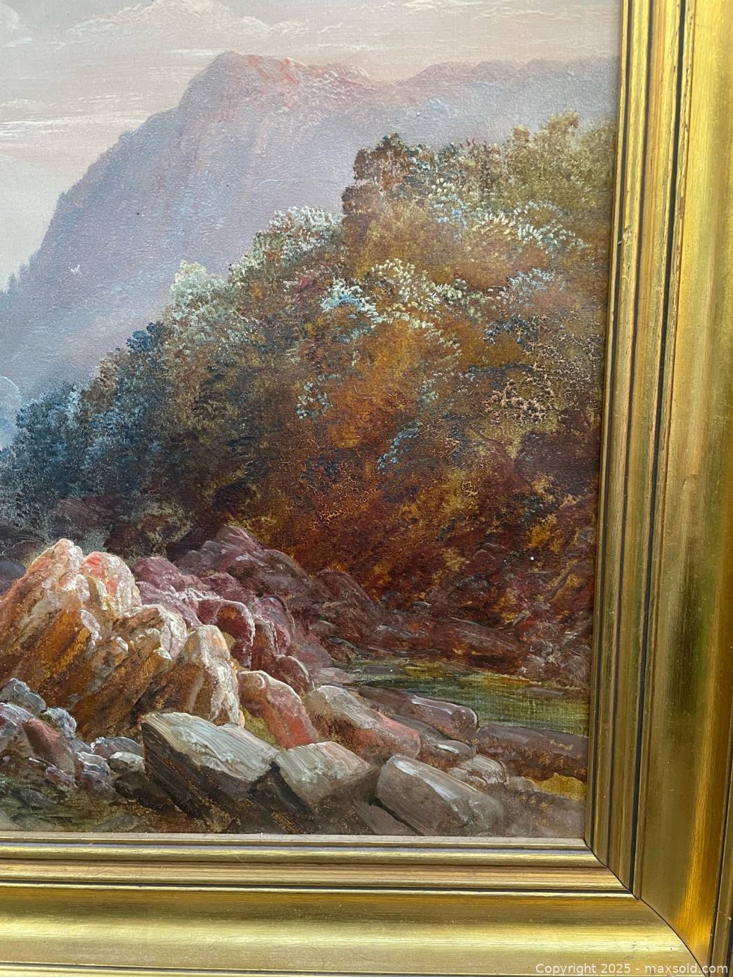 Oil on canvas Welsh landscape, Thomas Finchelt | Maxsold