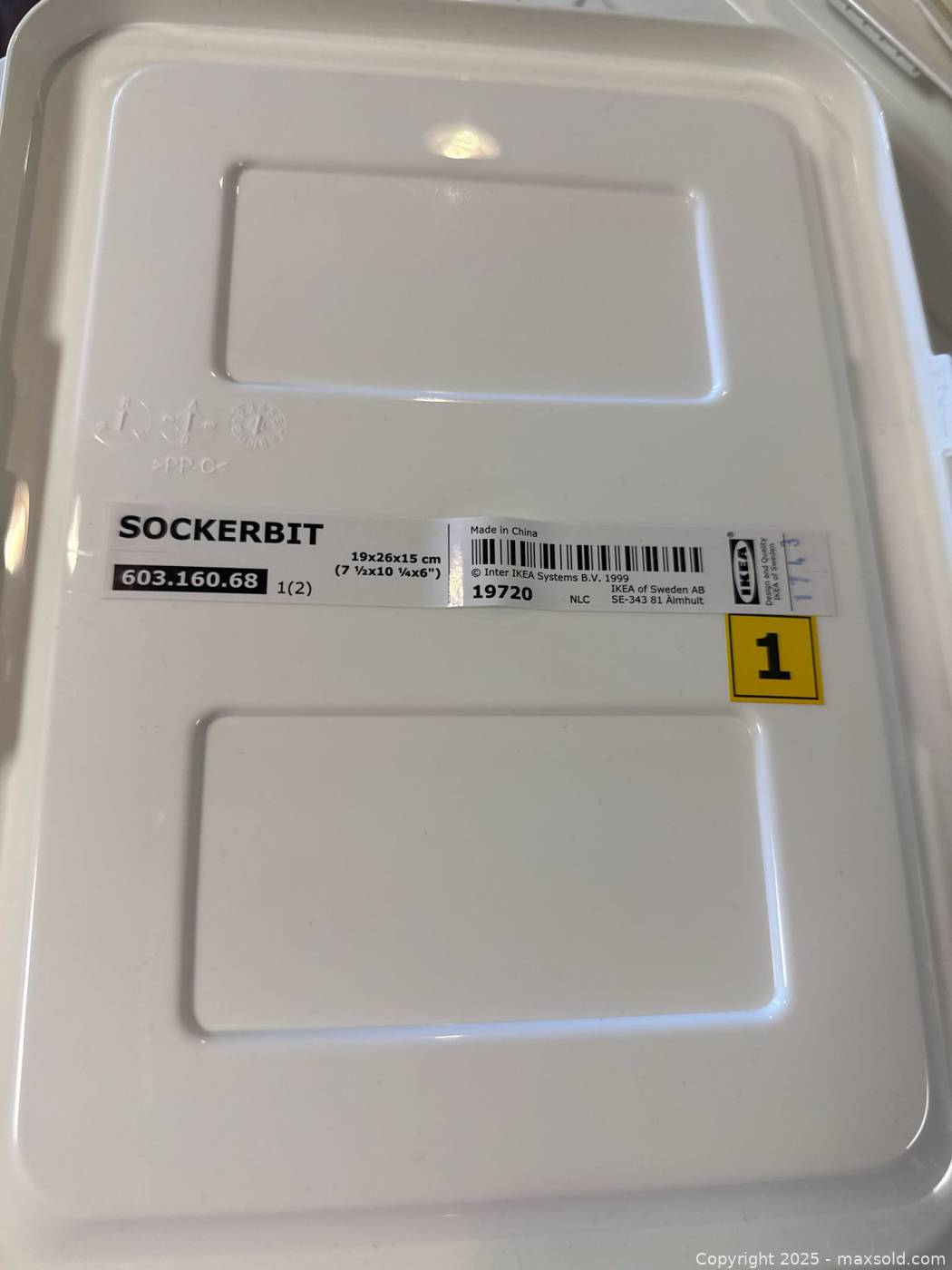 IKEA Sockerbit plastic storage tote lot | Maxsold