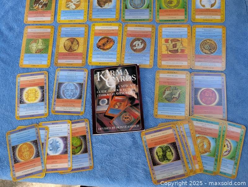 Karma Cards astrology card deck with instruction booklet | Maxsold