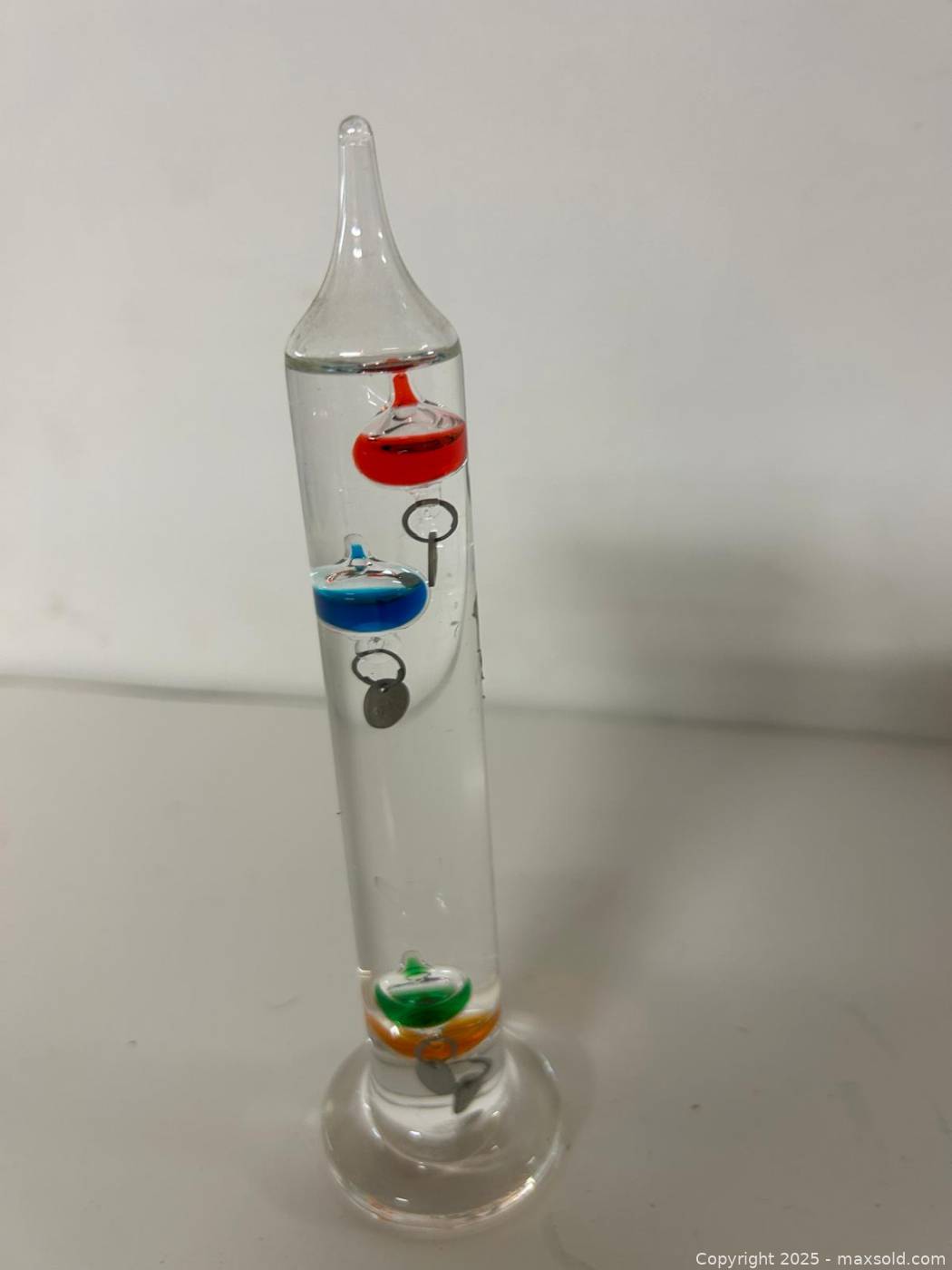 Handblown West German Galileo Glass Thermometer | Maxsold