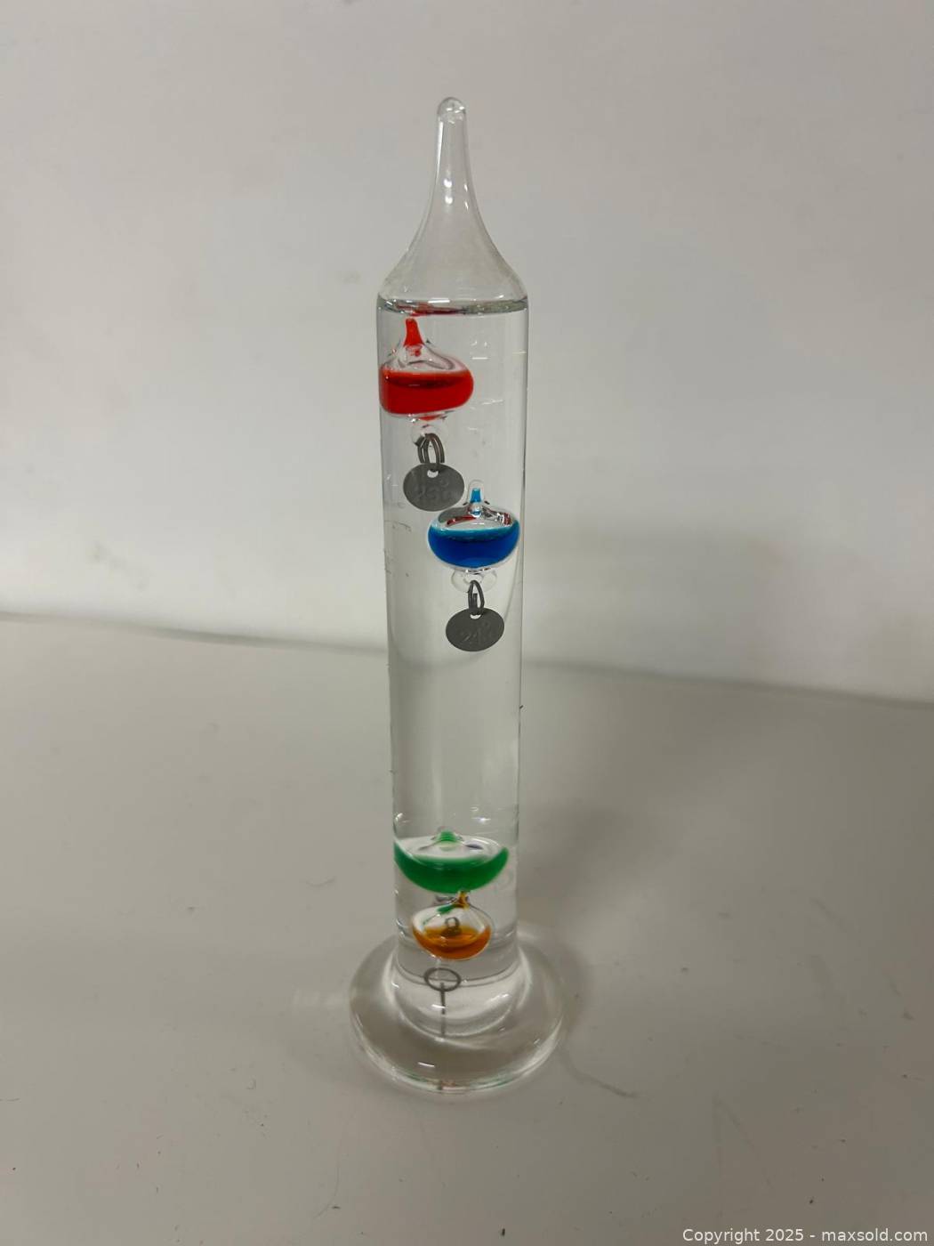 Handblown West German Galileo Glass Thermometer | Maxsold