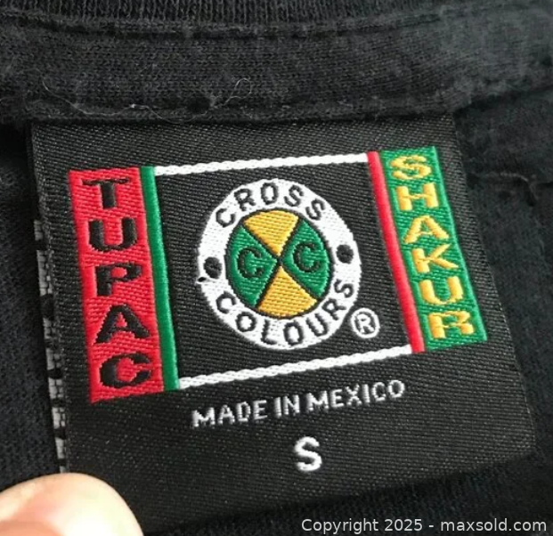 Tupac Shakur Cross Colours Prayer T-Shirt Size S | Maxsold