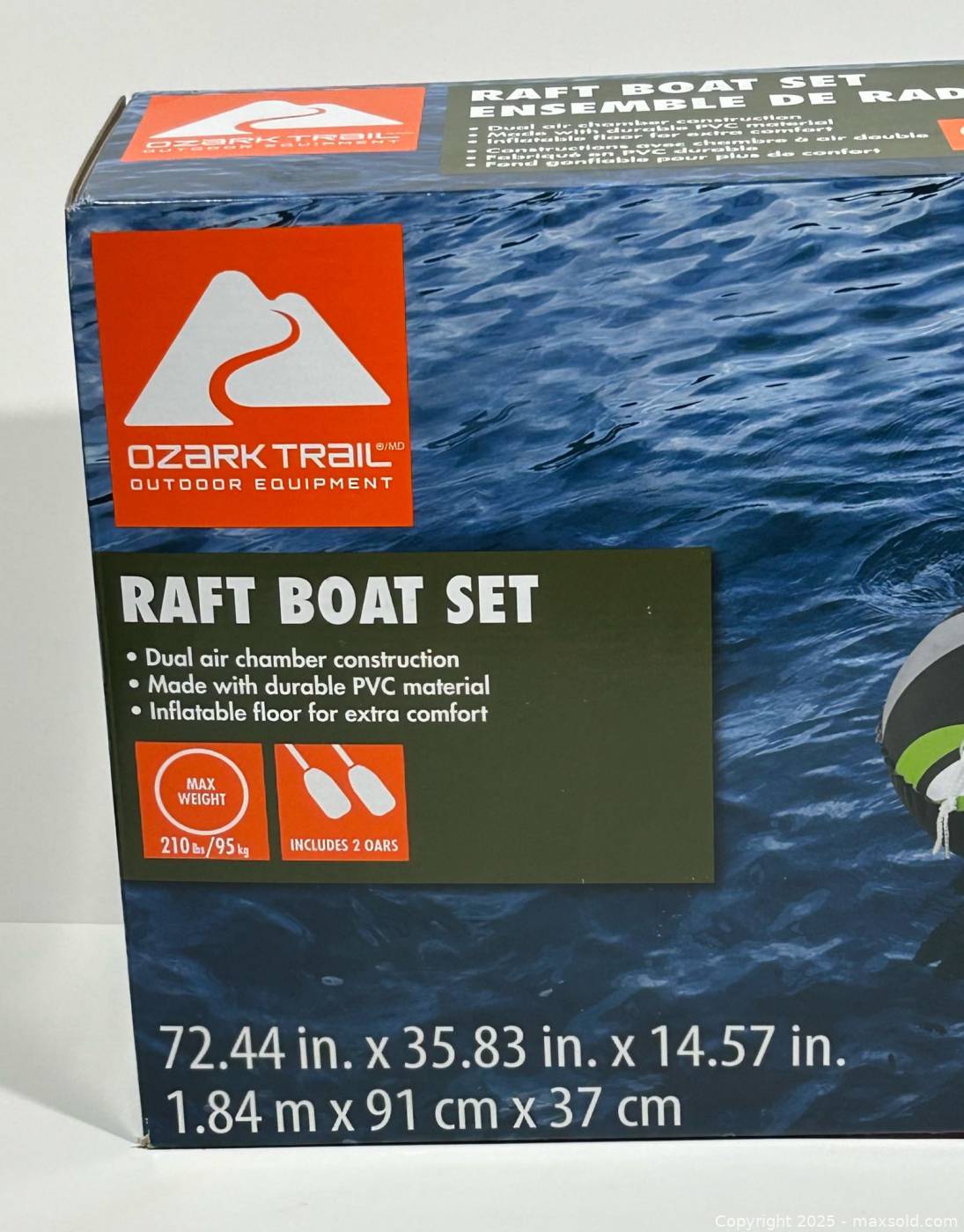 Ozark Trail Inflatable Raft Boat Set with Oars | Maxsold
