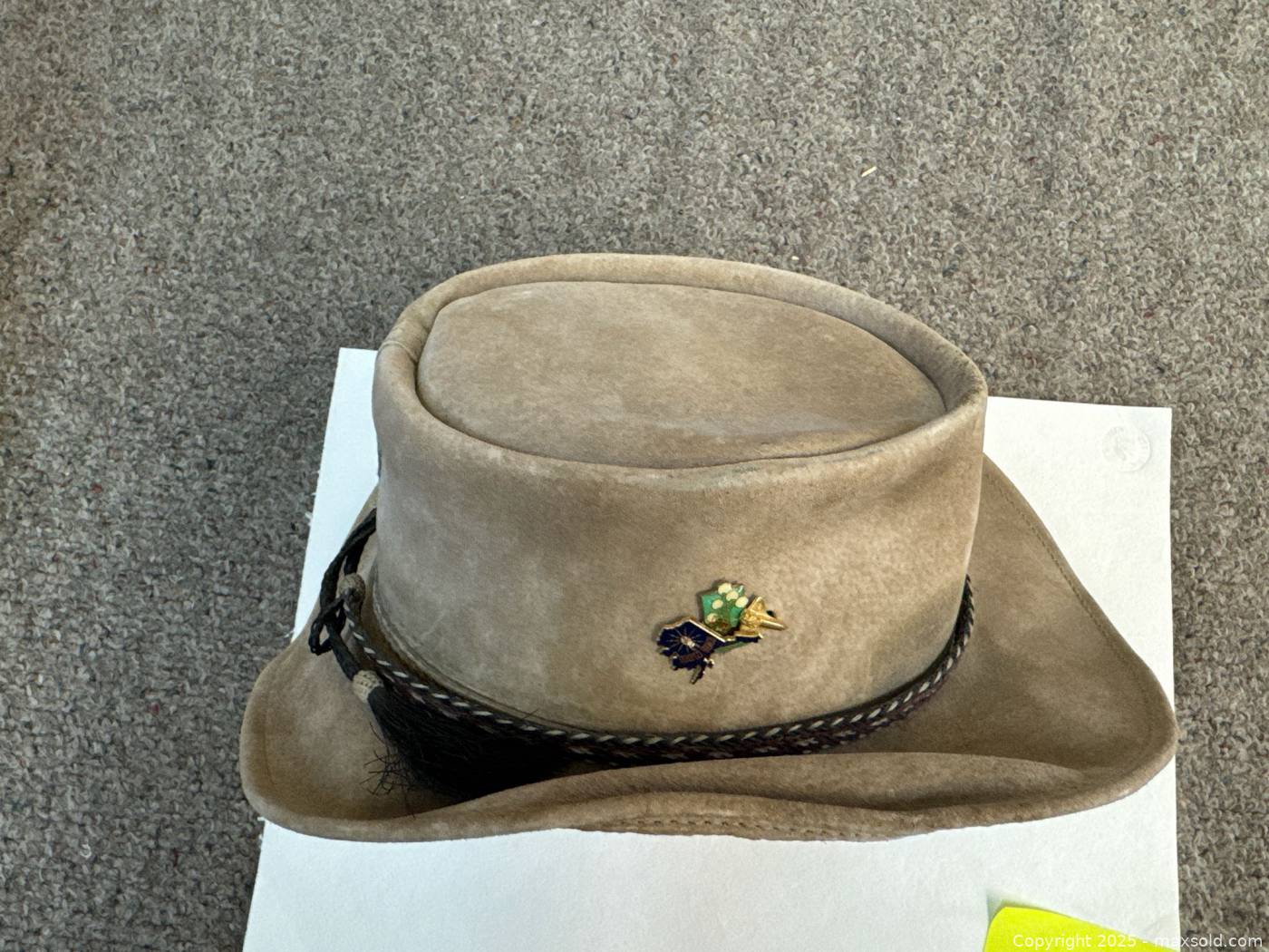 Walkabout Hats Tan Suede Outback Hat Medium | Maxsold