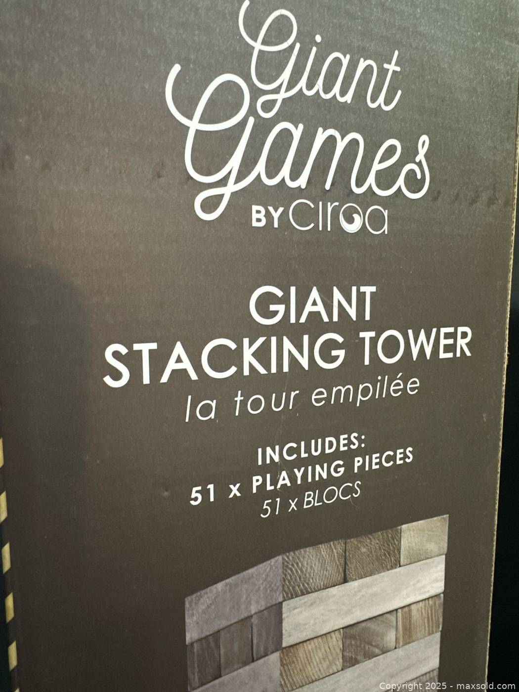 Giant Stacking Tower game | Maxsold