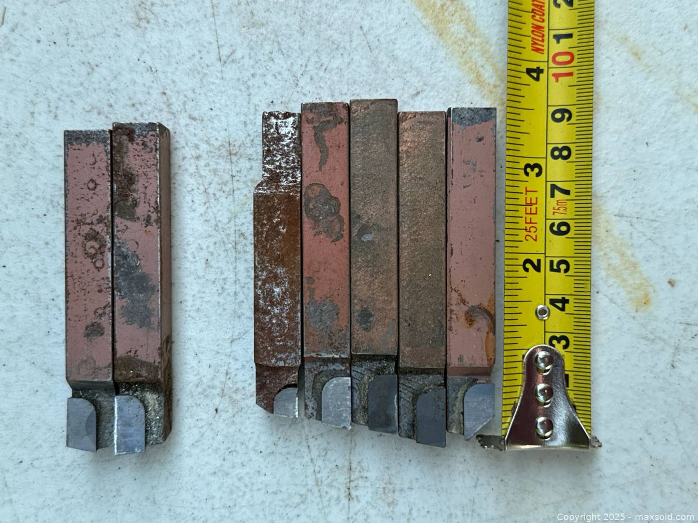 7 steel lathe tool bits with carbide tips | Maxsold