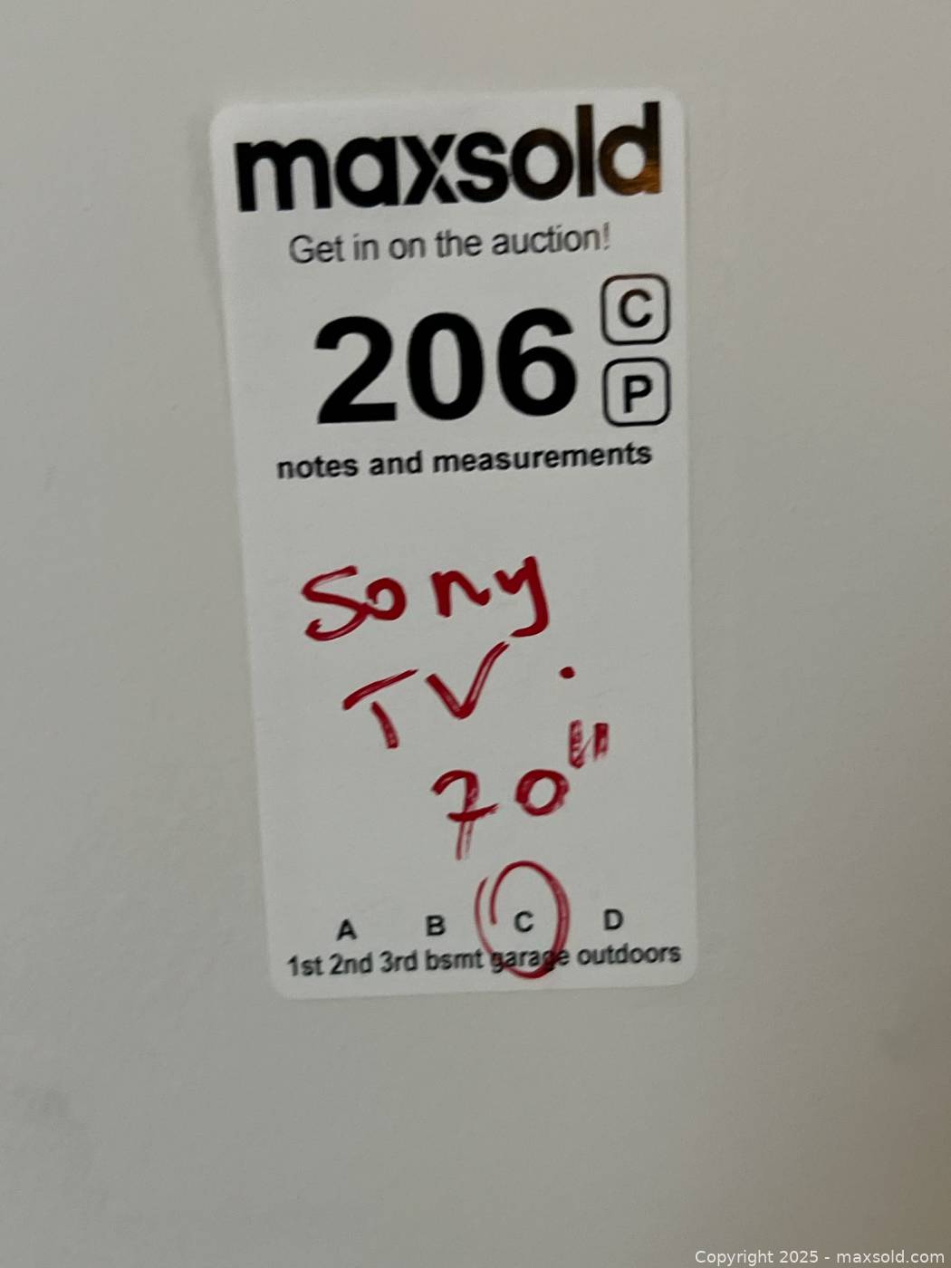 70” Sony TV | Maxsold