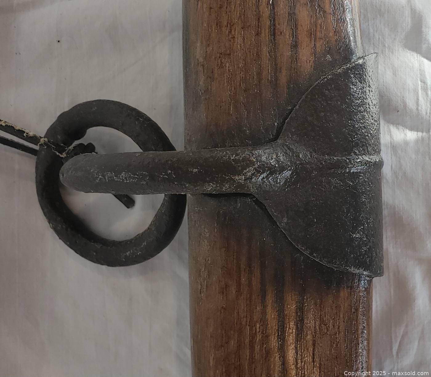 Antique wooden horse tree yoke with iron hardware | Maxsold
