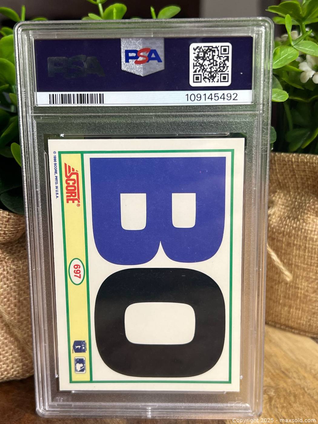 1990 Score Bo Jackson #697 PSA 8 | Maxsold