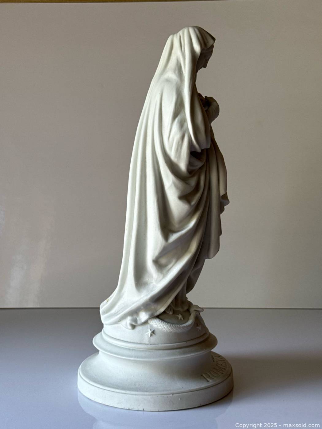Bisque Porcelain Virgin Mary Statue | Maxsold
