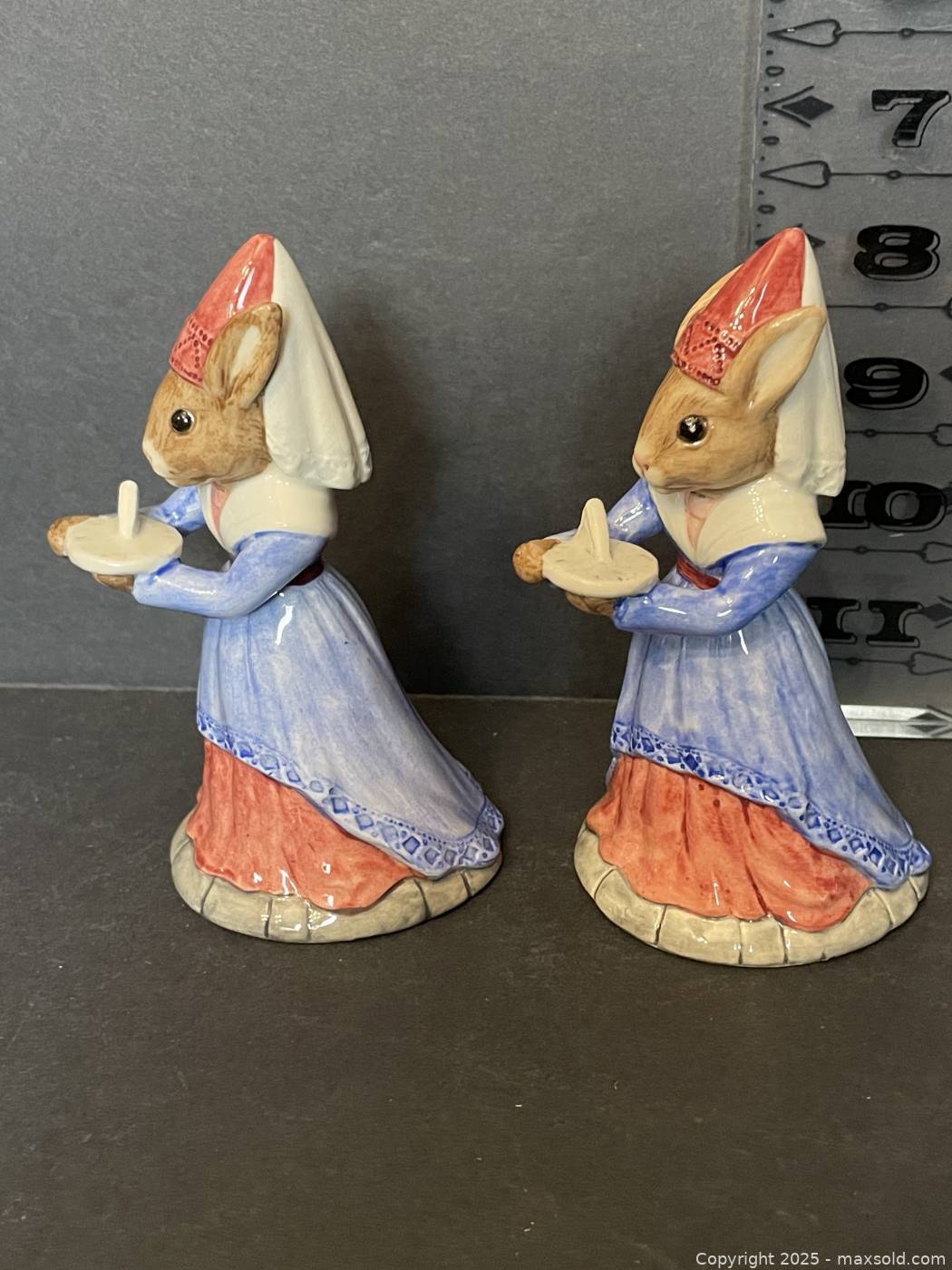 Royal Doulton Bunnykins Fortune Teller, Mystic and Sundial Figurines ...