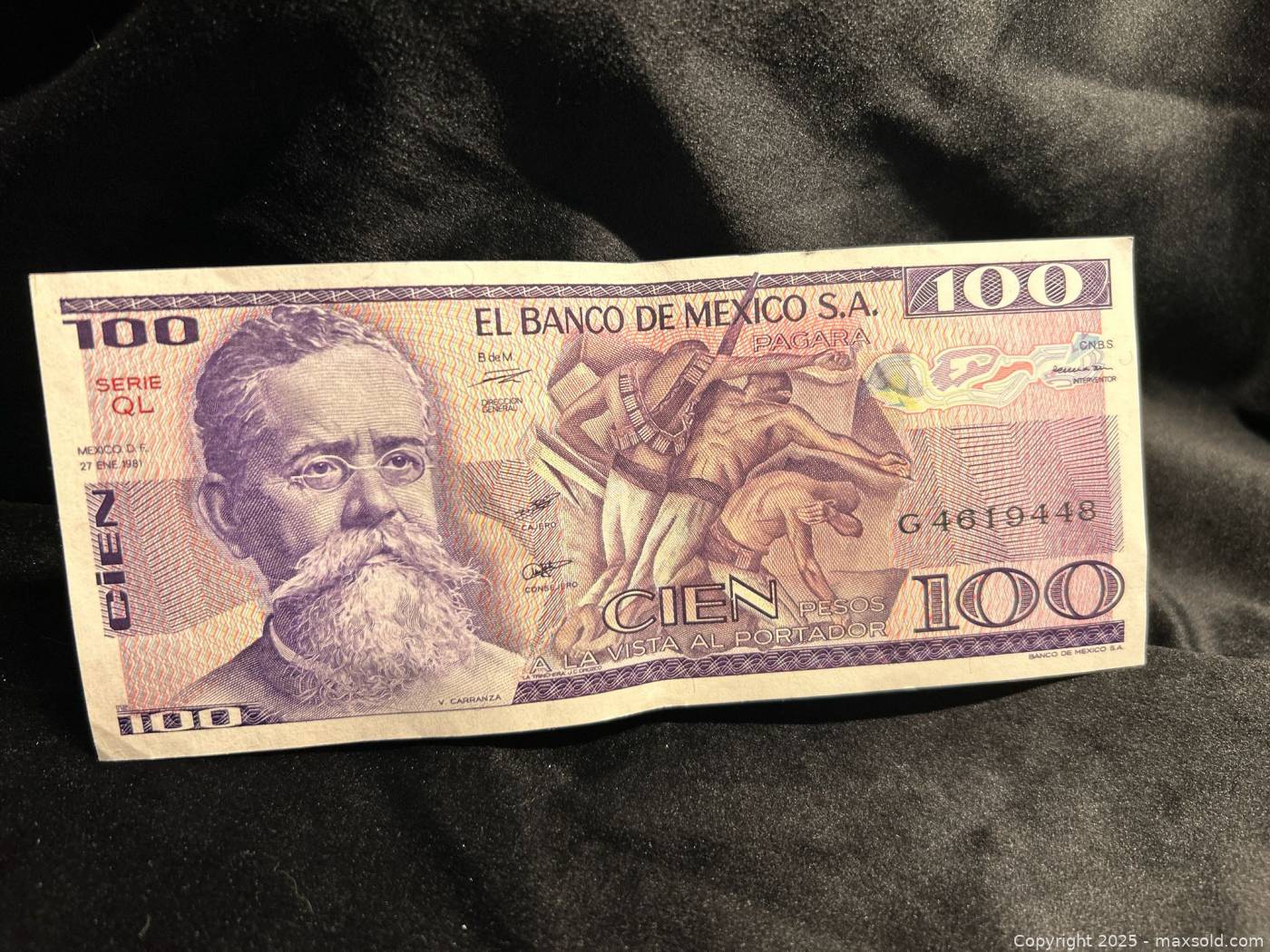4 Mexican 100 peso banknotes | Maxsold