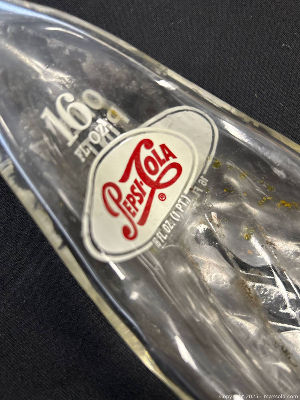 Vintage Pepsi canvas duffel bag and flattened 16 oz Pepsi-Cola glass ...