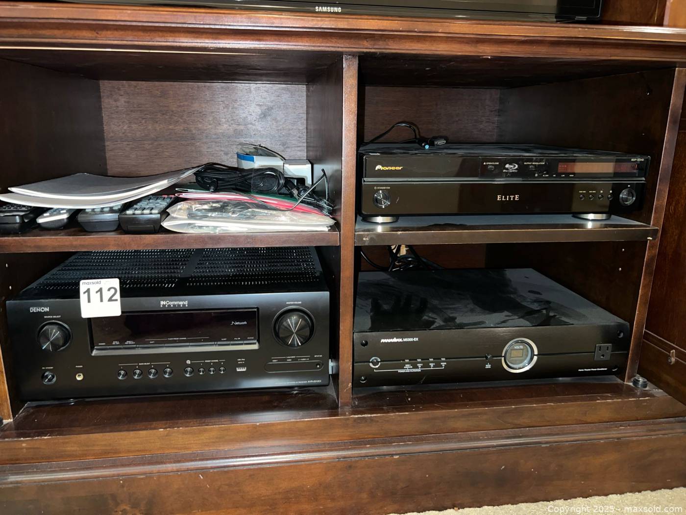 Denon AVR-2312CI Receiver, Pioneer Elite Blu-ray, Panamax M5300-EX ...