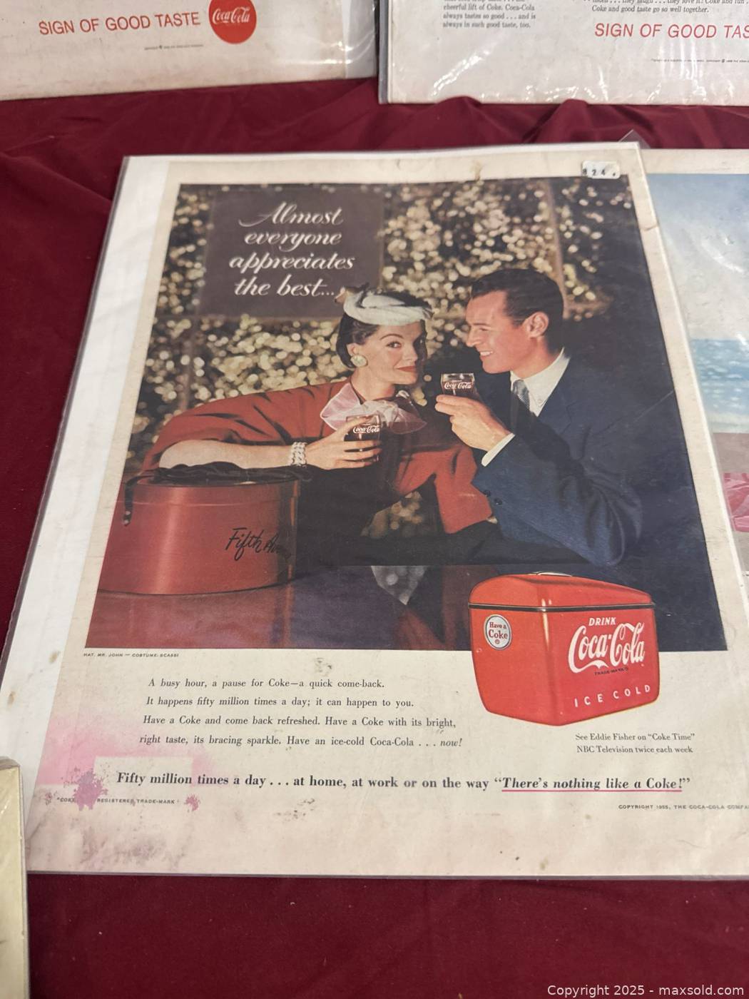 Original 1950s Coca-Cola magazine ads | Maxsold
