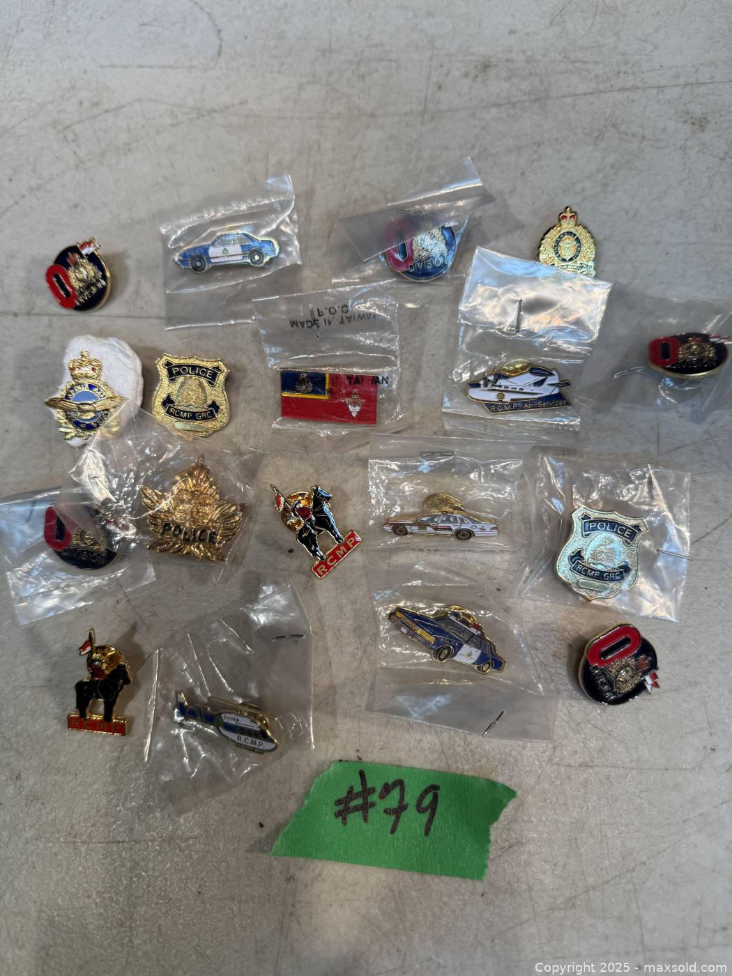 Vintage RCMP, Mountie and police lapel pins | Maxsold